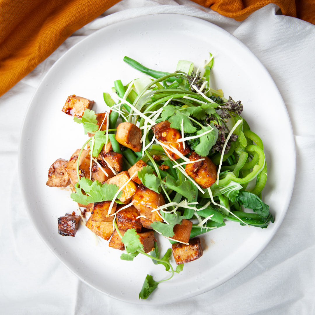 Green Ginger Tofu Stirfry | Organic Meals Delivered | Garden of Goodness